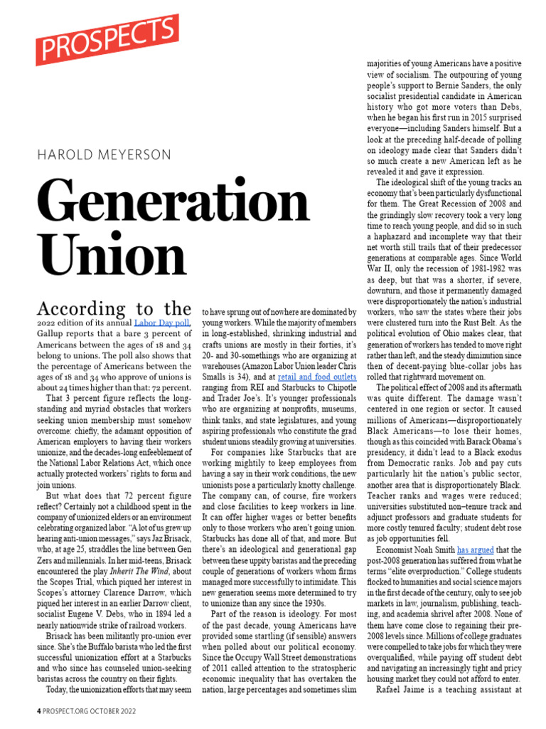 Generation Union | PDF