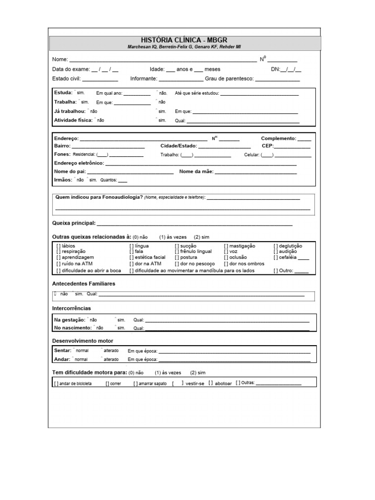 Protocolo MBGR | PDF