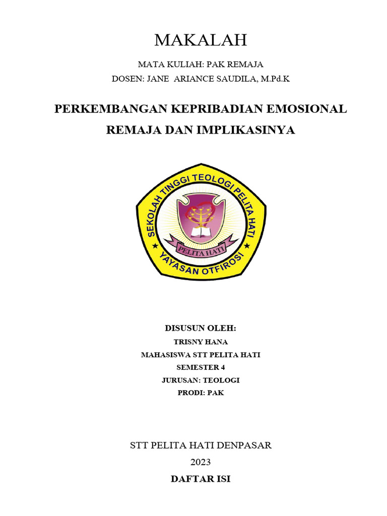 Makalah - Pak Remaja | PDF