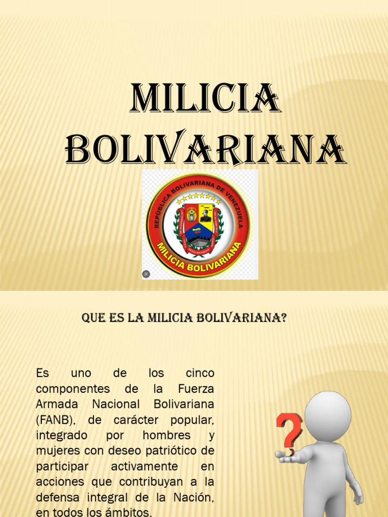 Milicia Bolivariana: Historia y Funciones | PDF | Ciencias sociales ...