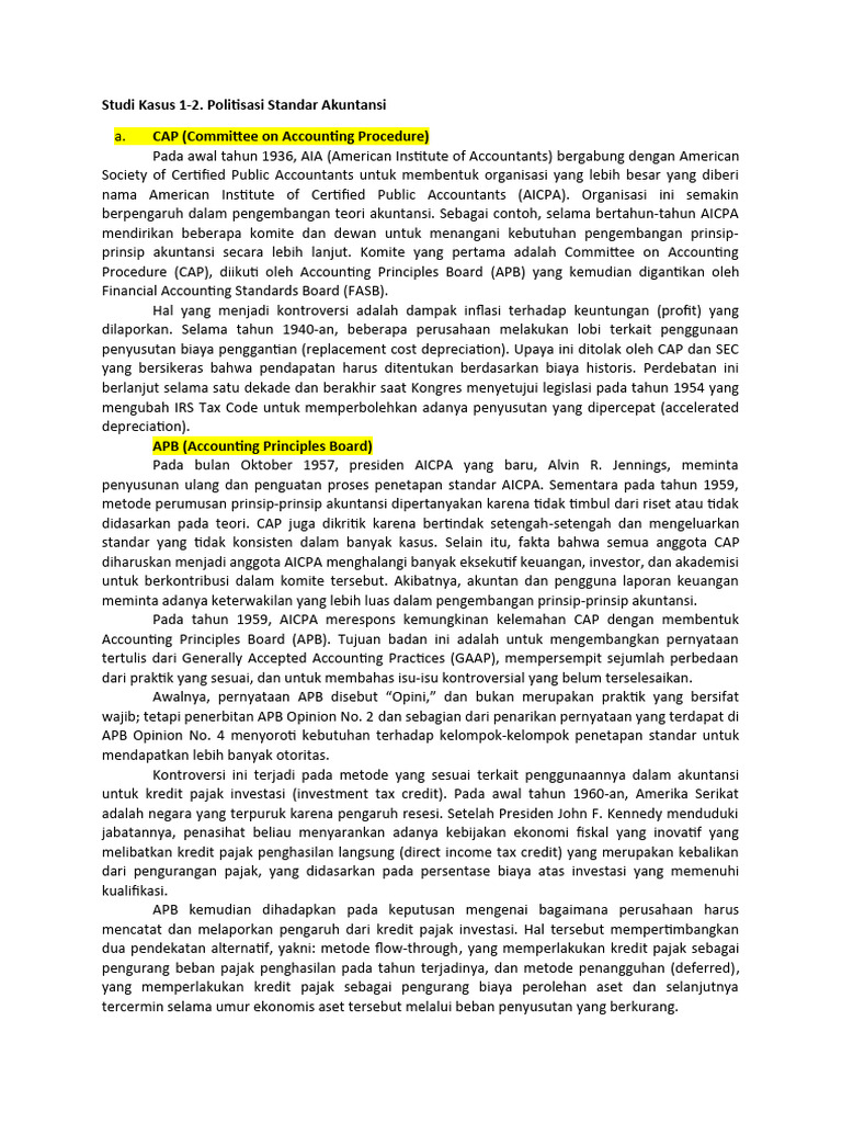 Studi Kasus 1 & 2 | PDF