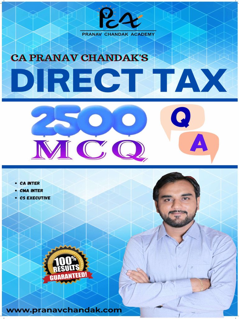 DT Full MCQ Book | PDF | Income Tax | Taxes
