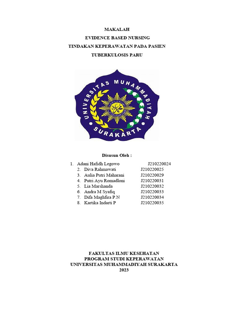 MAKALAH EBN PASIEN TB KELOMPOK 3 (Revisi) | PDF