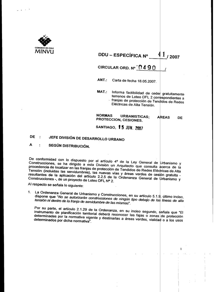 DDU-ESP Area de Proteccion en Tendios Electricos de Alta Tension | PDF