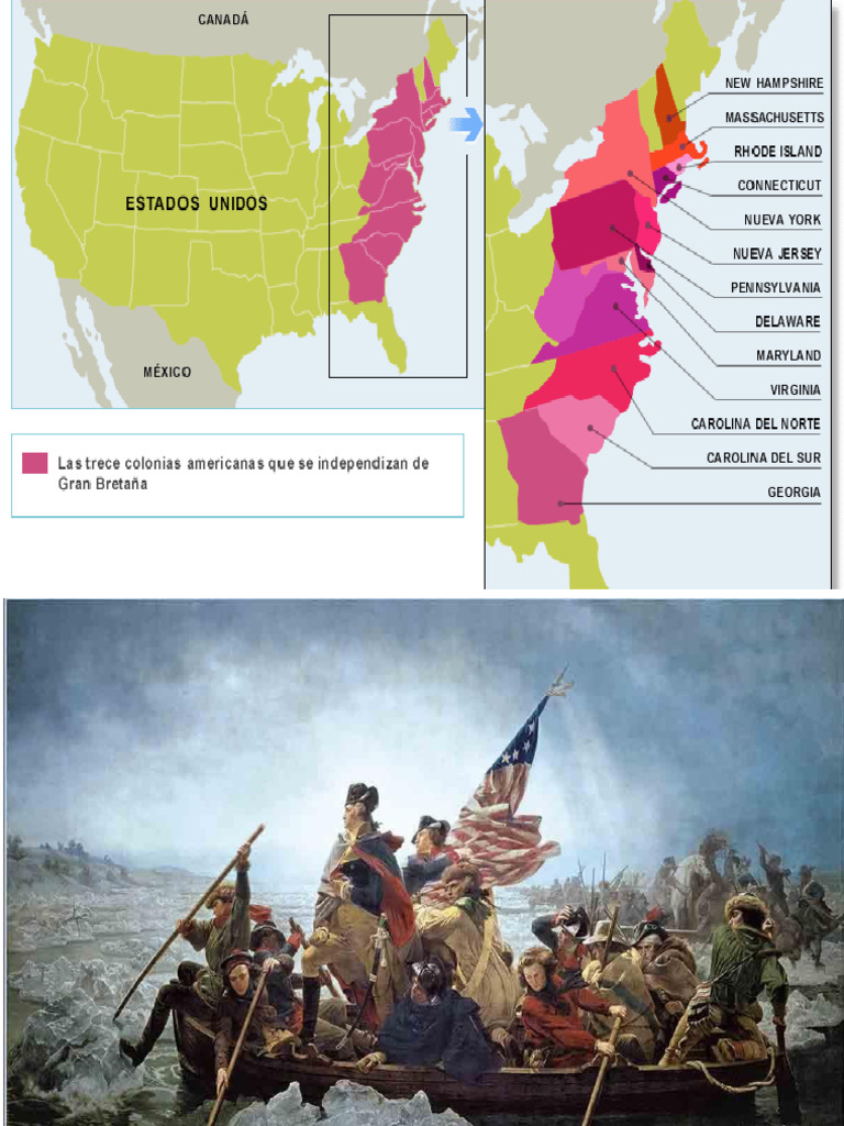IDEPENDENCIA DE LAS 13 COLONIAS | PDF | Guerra revolucionaria americana | Relaciones Internacionales