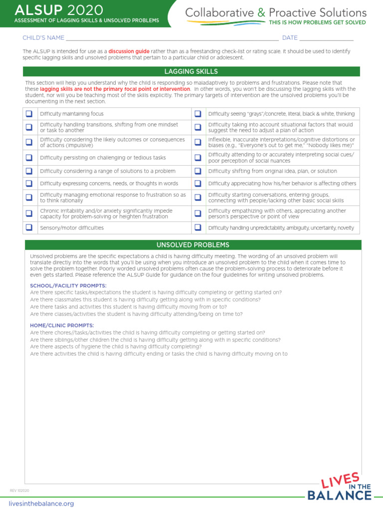 Understanding Child Lagging Skills | PDF | Career & Growth | Self ...