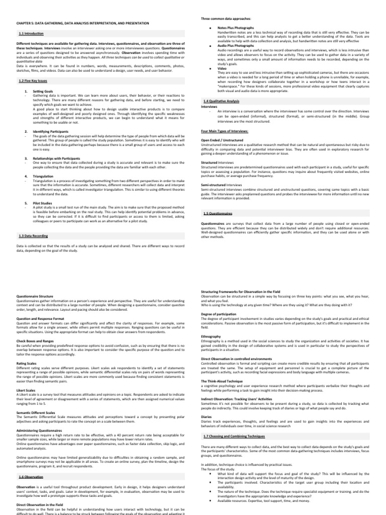 Hci 102 Chapter 5 | PDF