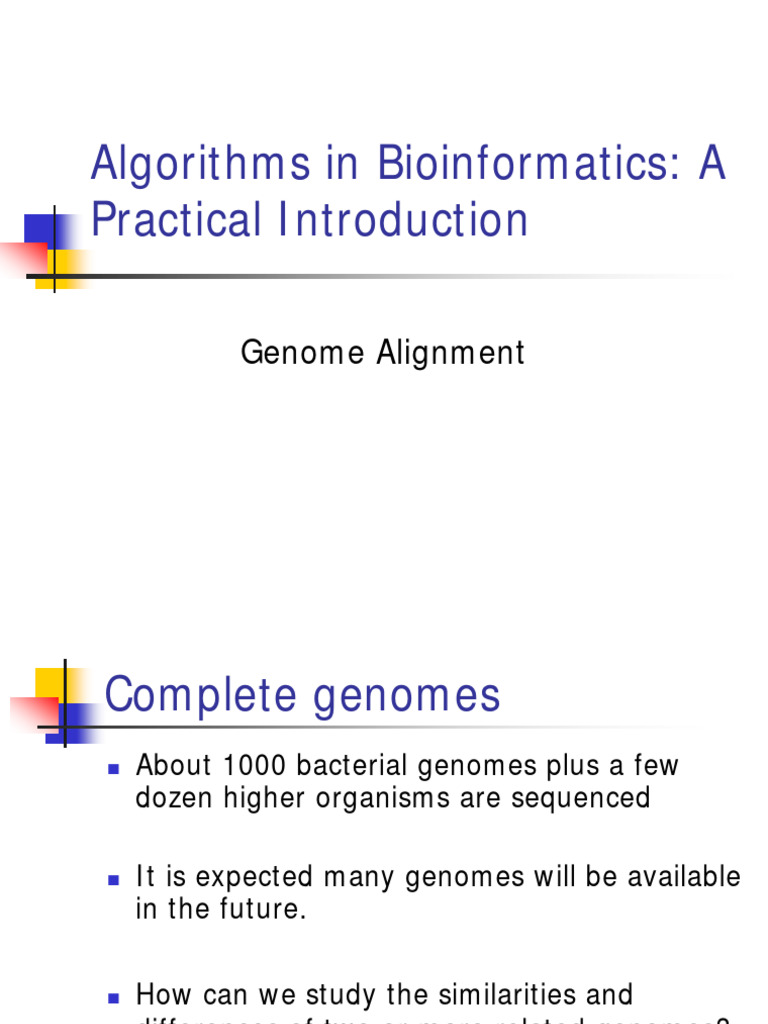 Genome Alignment Algorithms Overview | PDF | Sequence Alignment ...