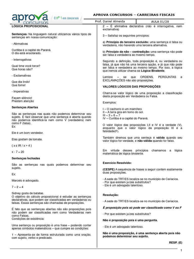 Cópia de SGC Carreiras Fiscais 2014 Rac Log Mat Basica 01 | PDF