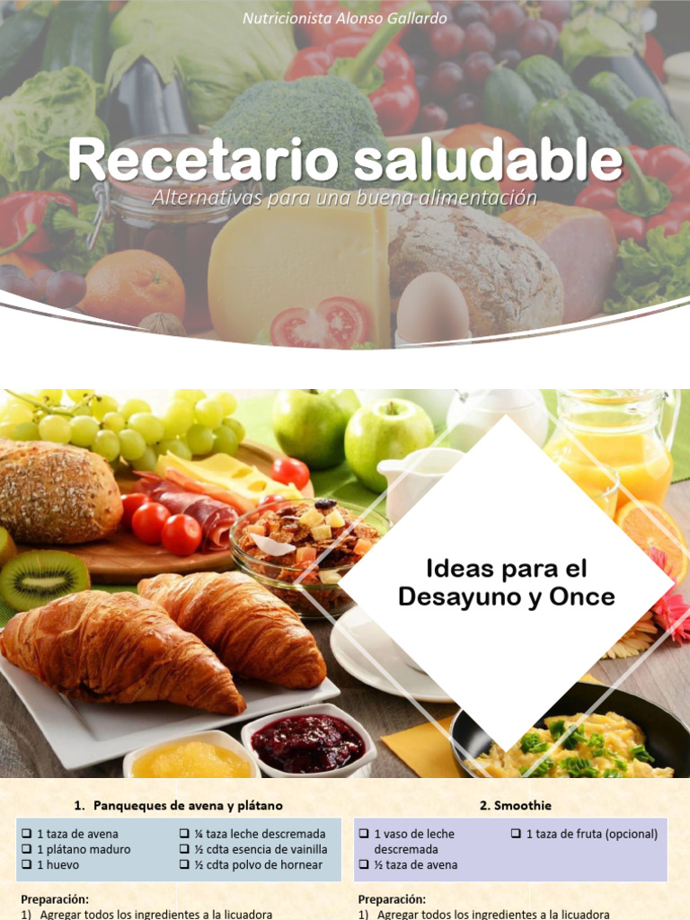 Recetario Saludable | PDF