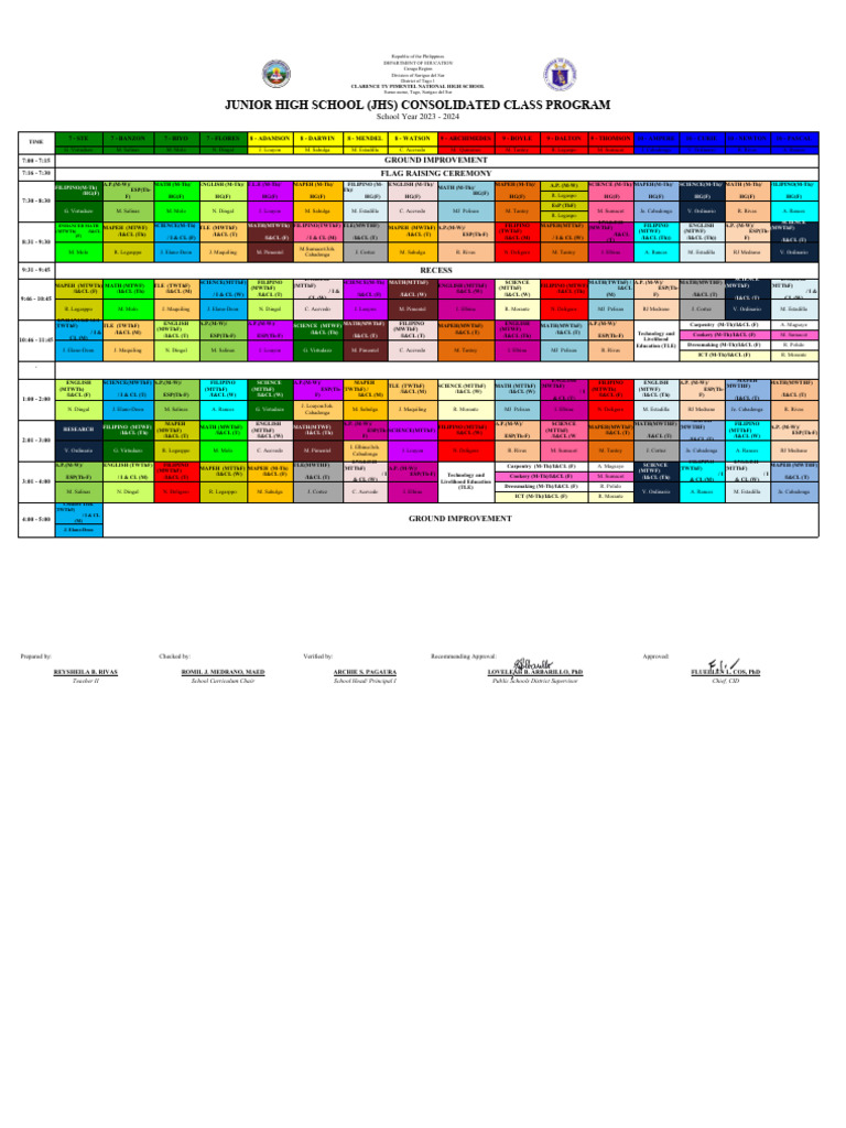 CLASS-PROGRAM-S.Y.-2023-2024 | PDF