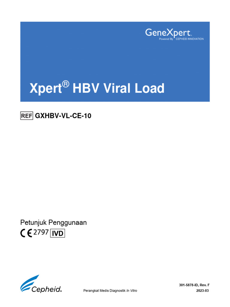 Xpert HBV Viral Load INDONESIAN IFU 301-5878-ID Rev. F | PDF