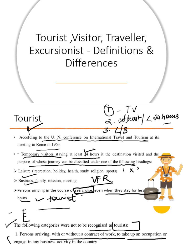 Tourist, Visitor, Traveller, Excursionist | PDF