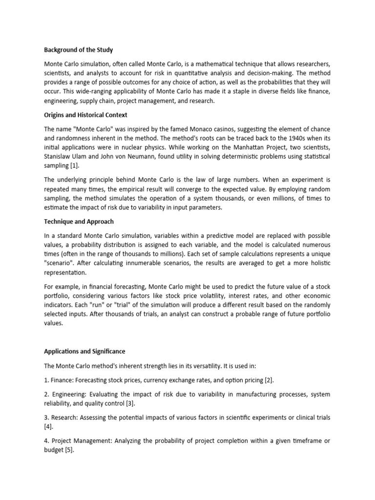 Background of The Study | PDF