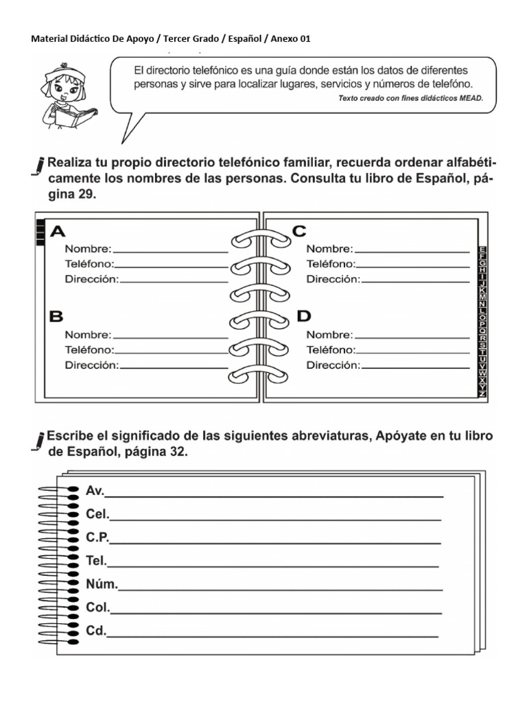 Anexos 3 Er Grado | PDF