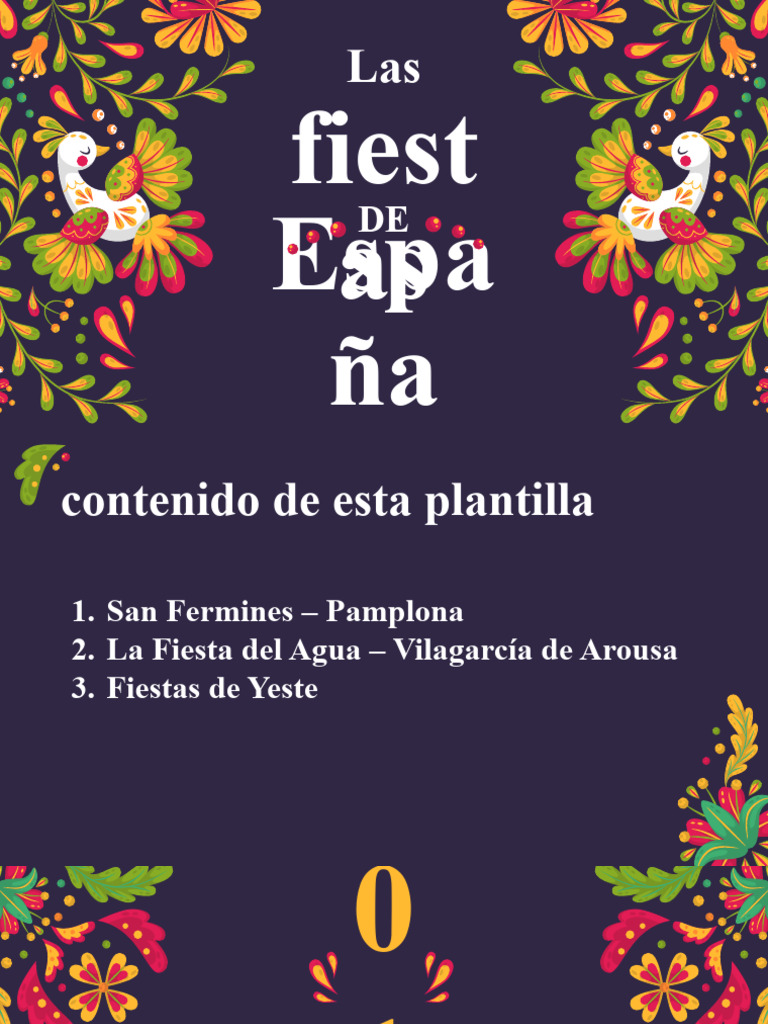 Fiestas Destacadas en España | PDF | Viajes y turismo | Hogar ...