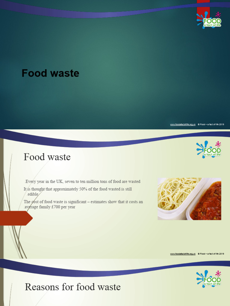 Food Waste PPT 1416 | PDF | Waste | Lunch