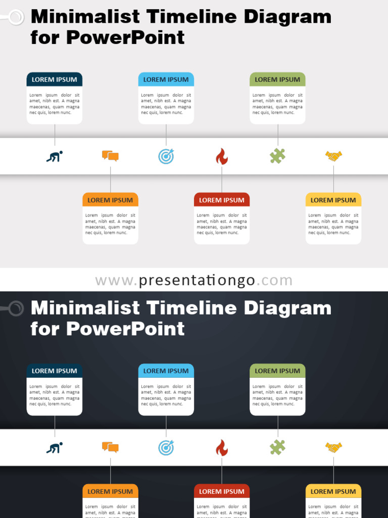2 0387 Minimalist Timeline Diagram PGo 4 3 | PDF