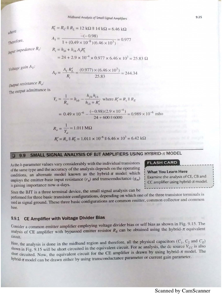 3.hybrid Pi Model | PDF