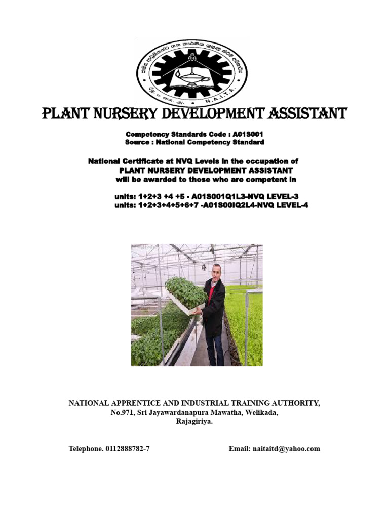 Plant Nursery Development Assistant | PDF
