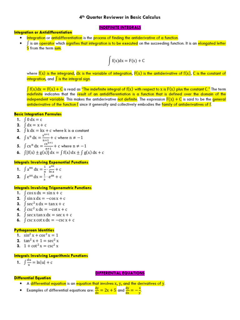 Basic Calculus | PDF