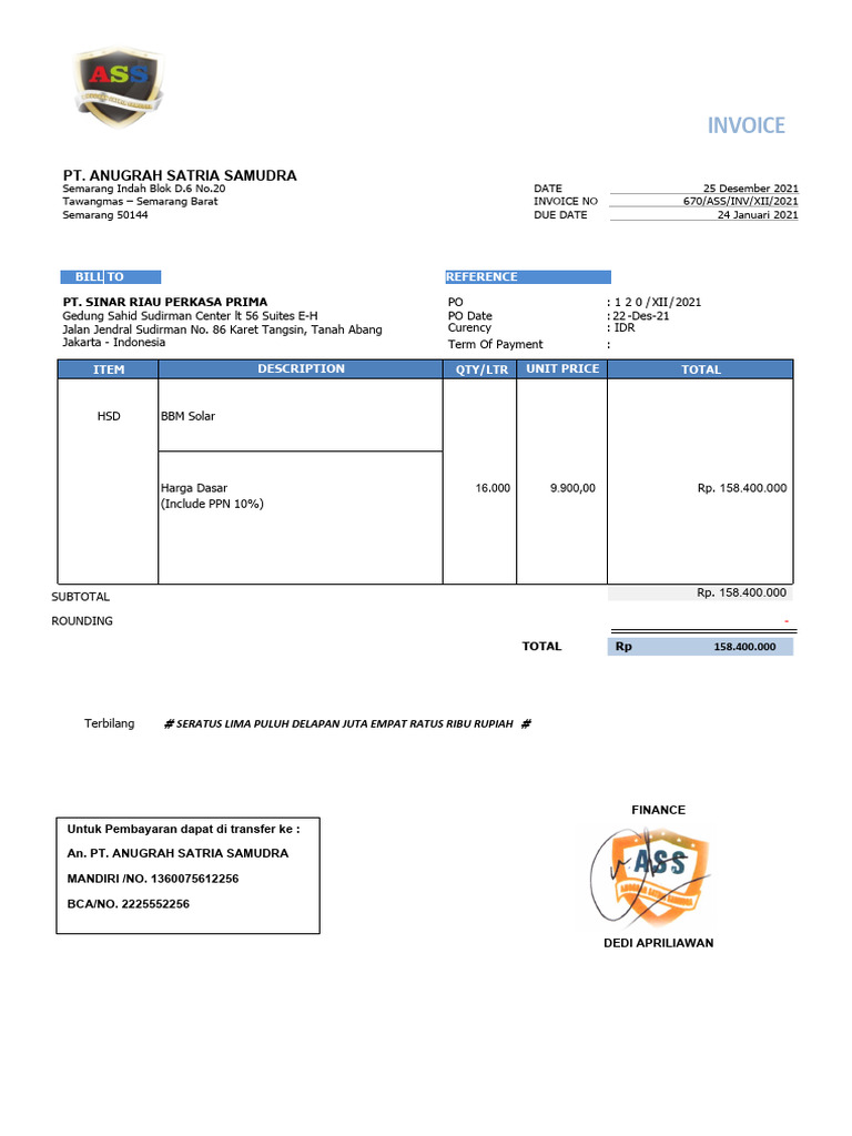 Invoice Baru-1 | PDF
