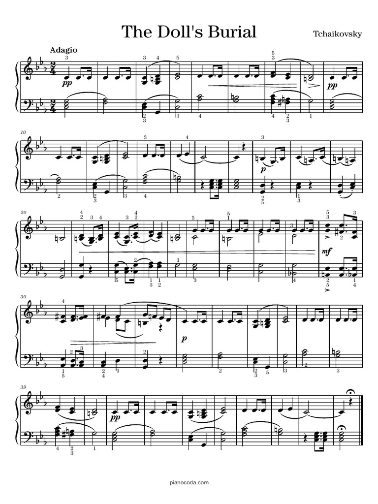 Tchaikovsky's Doll's Funeral Details | PDF