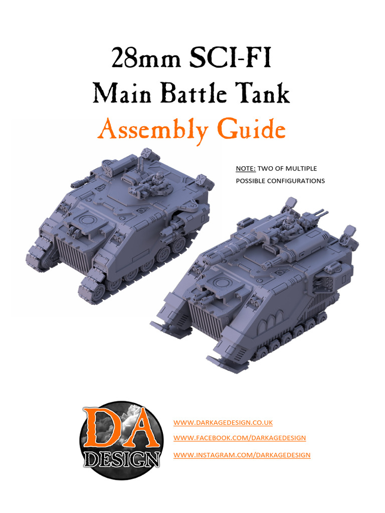 28mm Sci-Fi Tank Assembly Guide | PDF | Computers | Technology ...