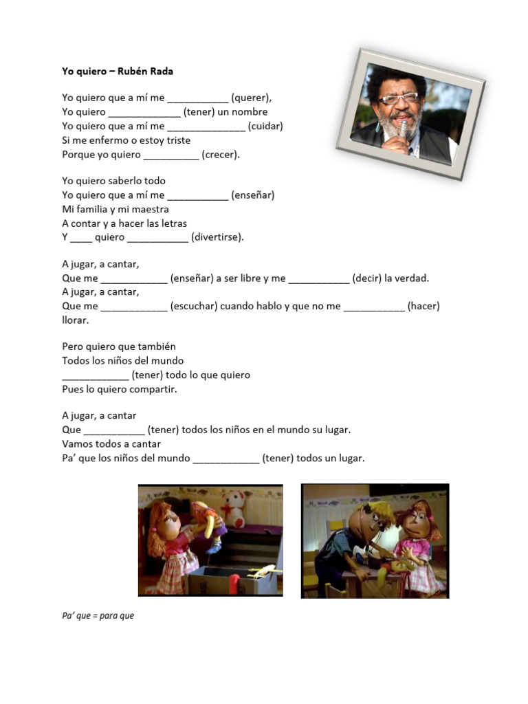 Yo Quiero | PDF