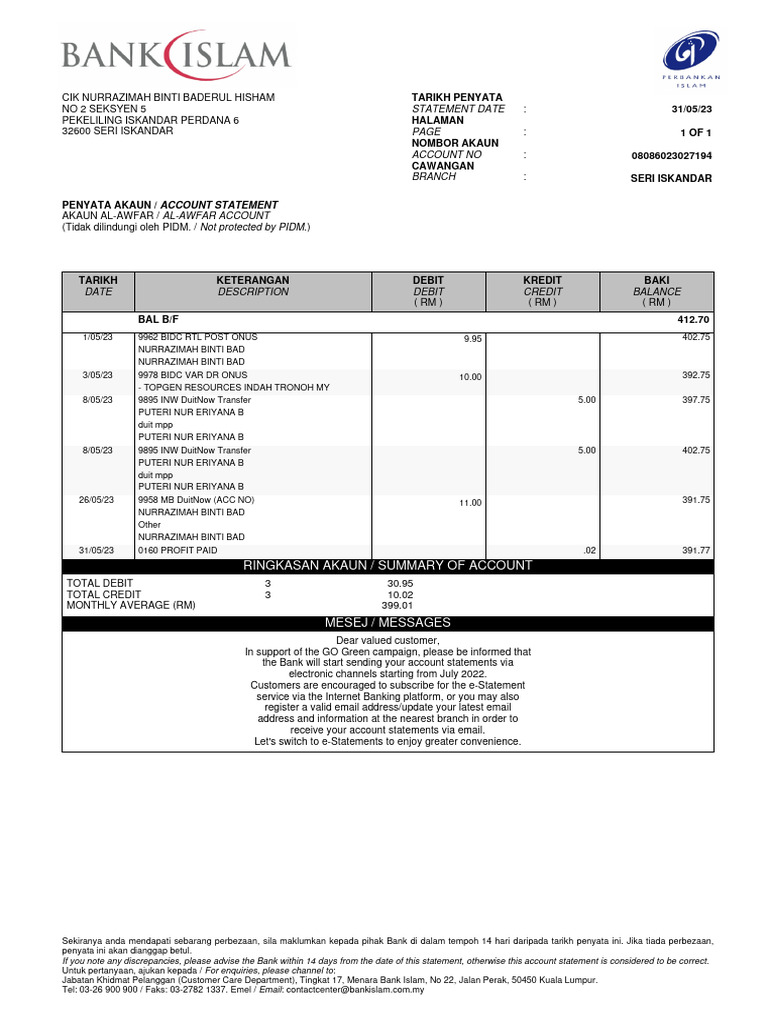 Contoh Borang Pdf Business Personal Finance