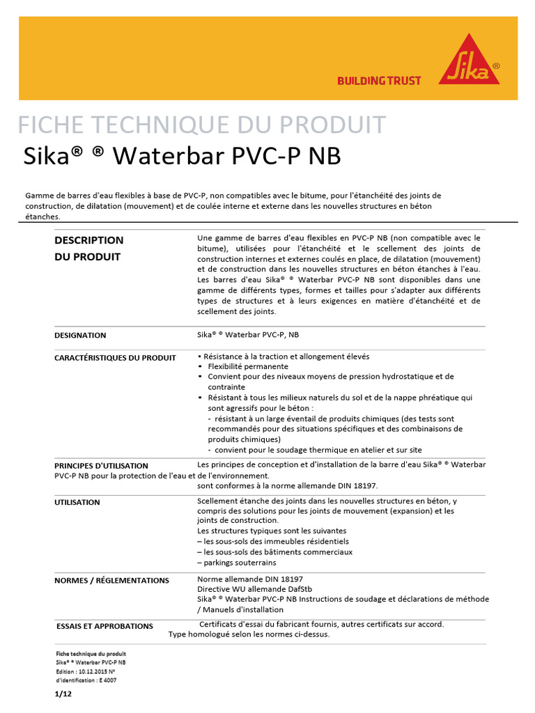 Sika_Waterbar_PVC-P_NB. (1) | PDF