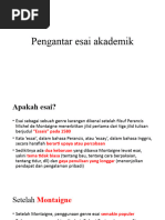 40 Contoh Esai Pendek Beragam Tema | PDF
