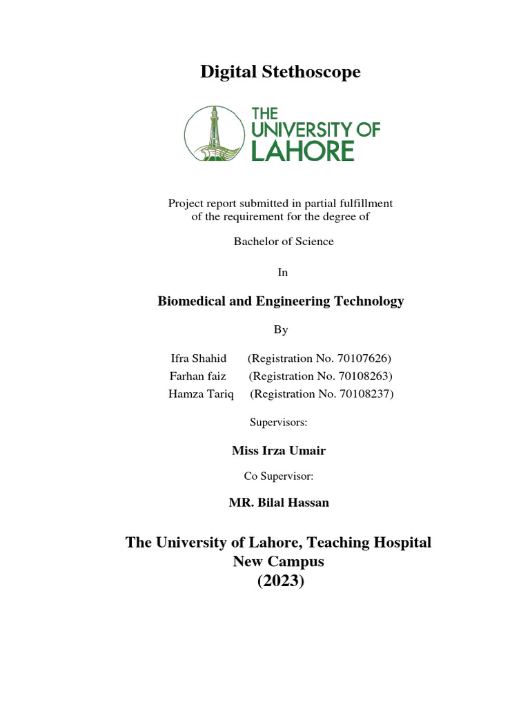 Digital Stethoscope | PDF