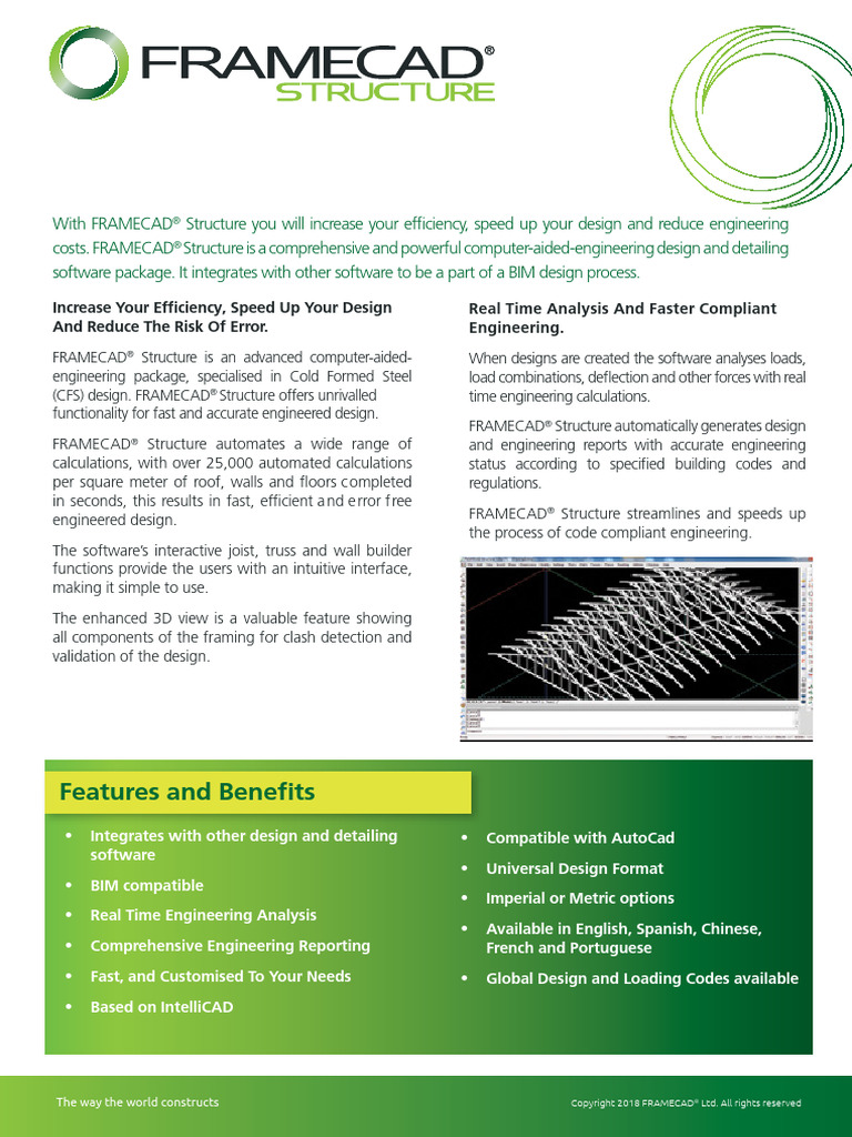 Framecad Structure 2018 LR | PDF