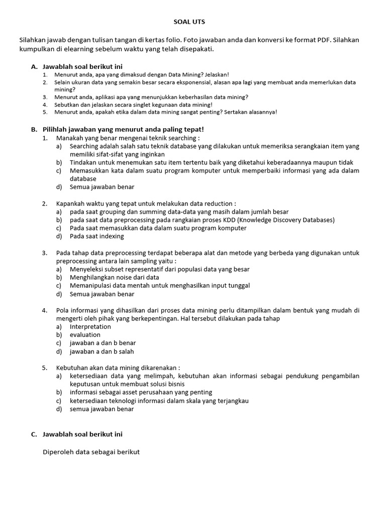 Soal Uts | PDF