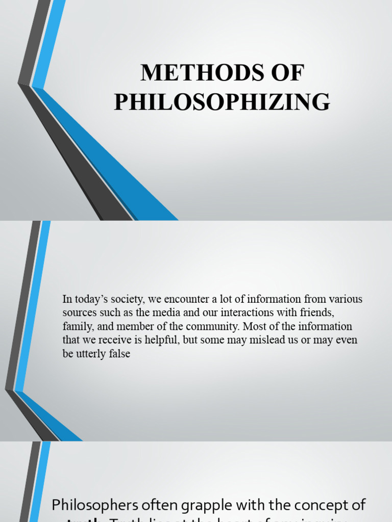 Methods of Philosophizing | PDF