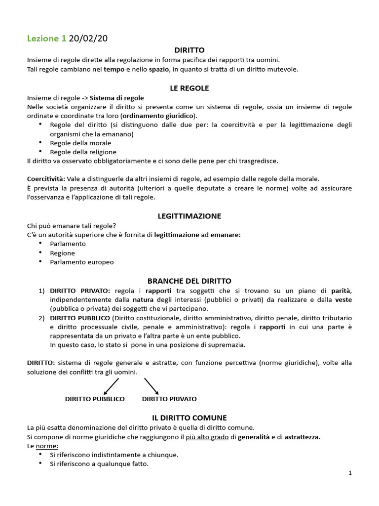 Diritto Privato | PDF