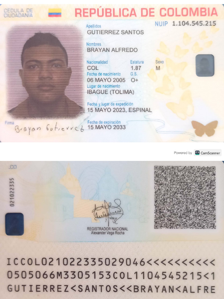 Cédula Brayan | PDF