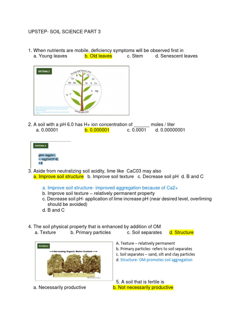 SOIL SCIENCE UPSTEP Part 3 | PDF