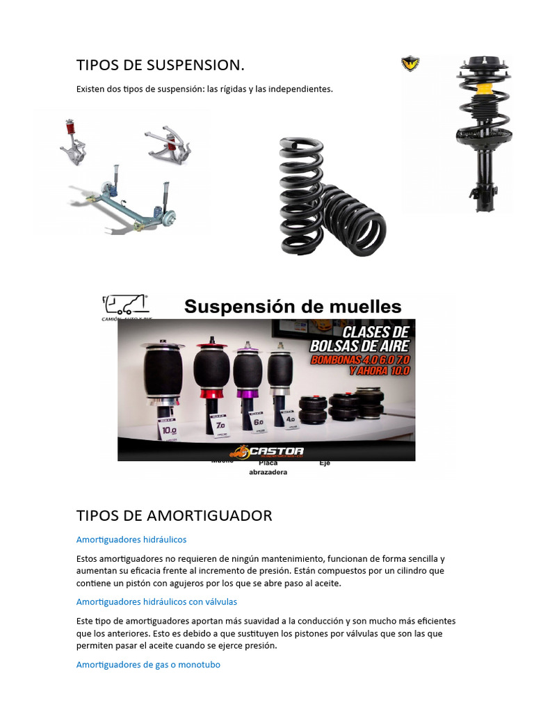 SISTEMA DE SUSPENCION AUTOMOTRIZ | PDF