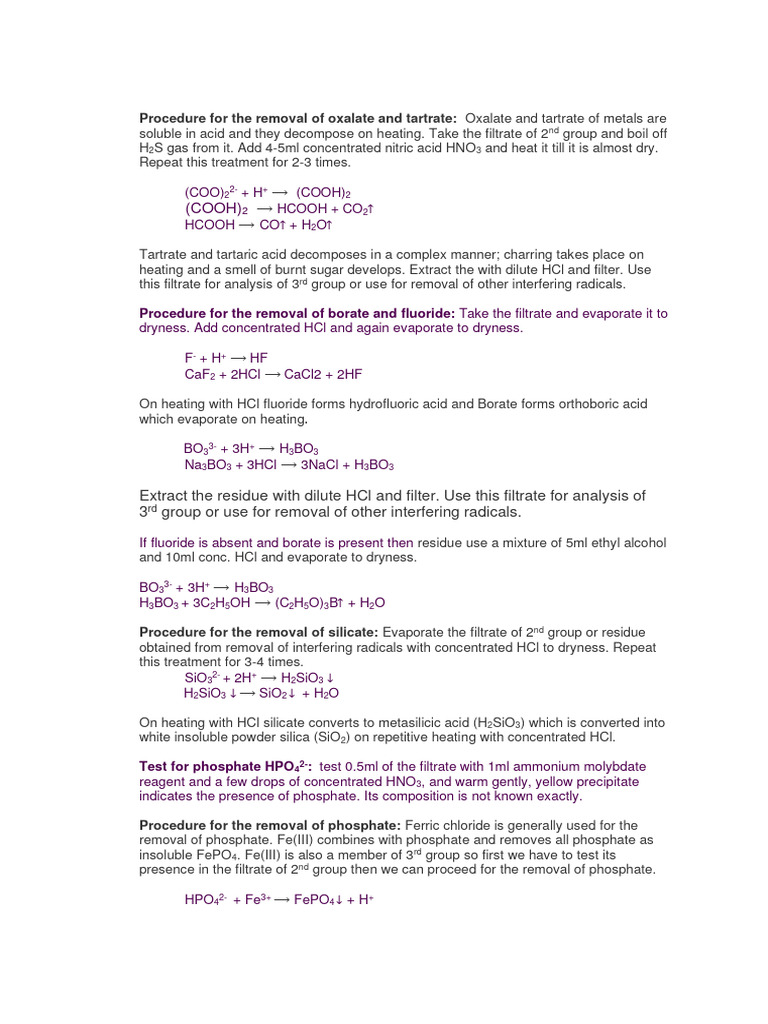 Separation of Interfering Radicals | PDF