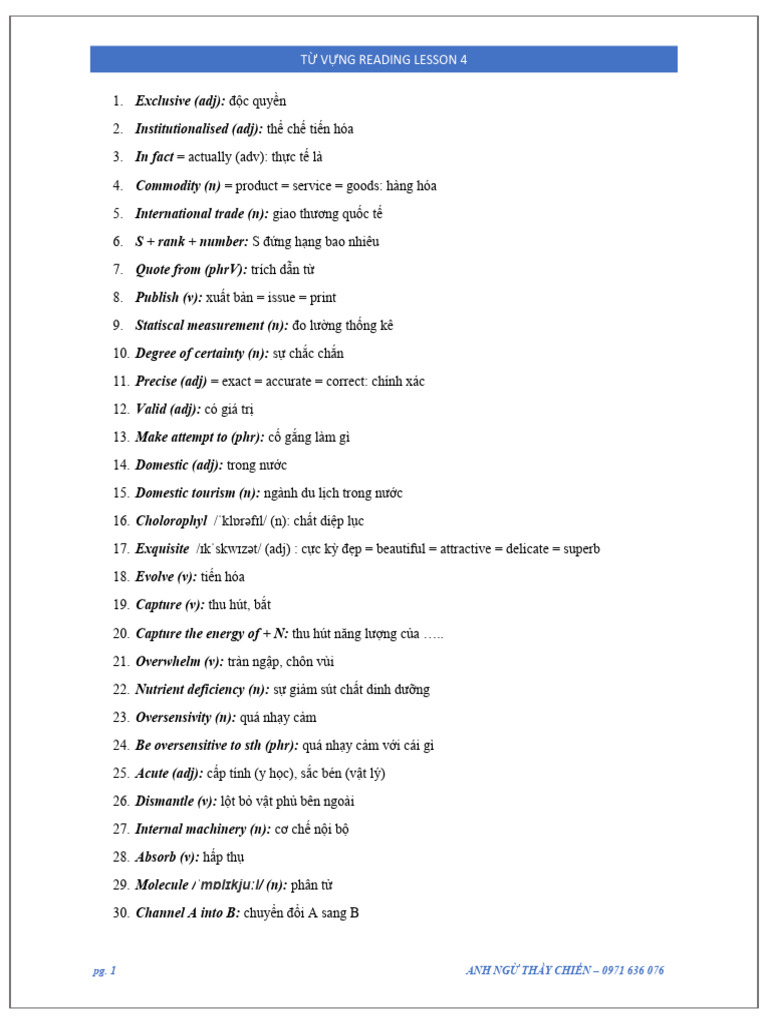 Lesson 4 Sentence Completion | PDF