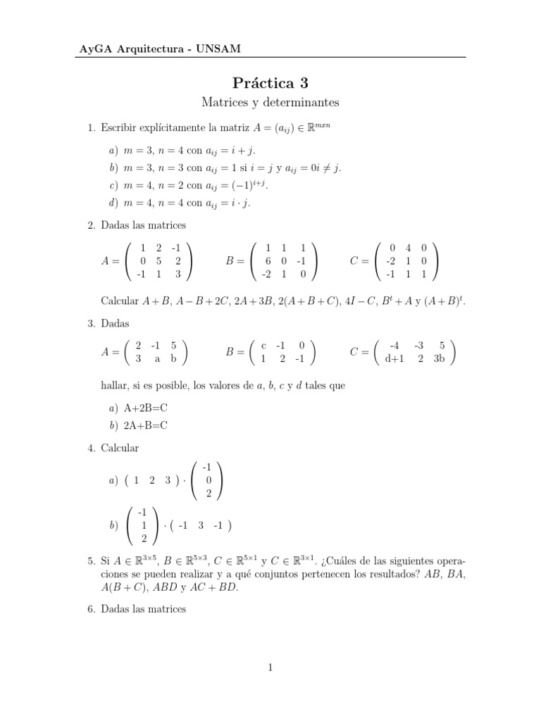 Practica 3 | PDF | Análisis matemático | Álgebra abstracta