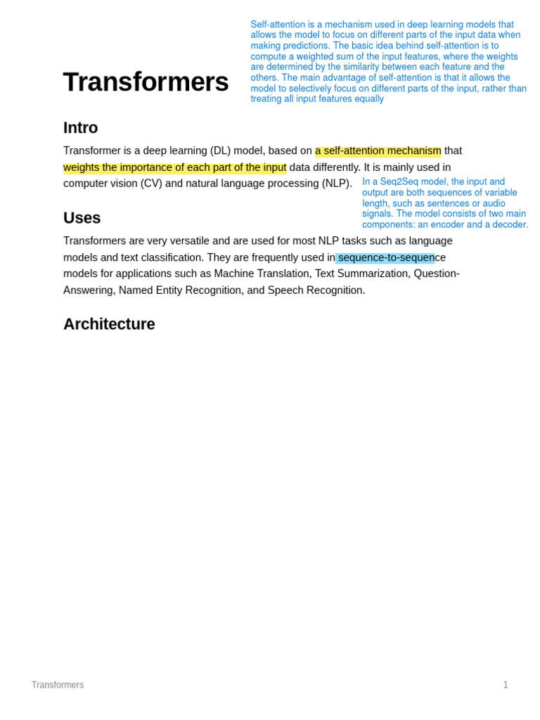 Transformers: Intro | PDF | Computers