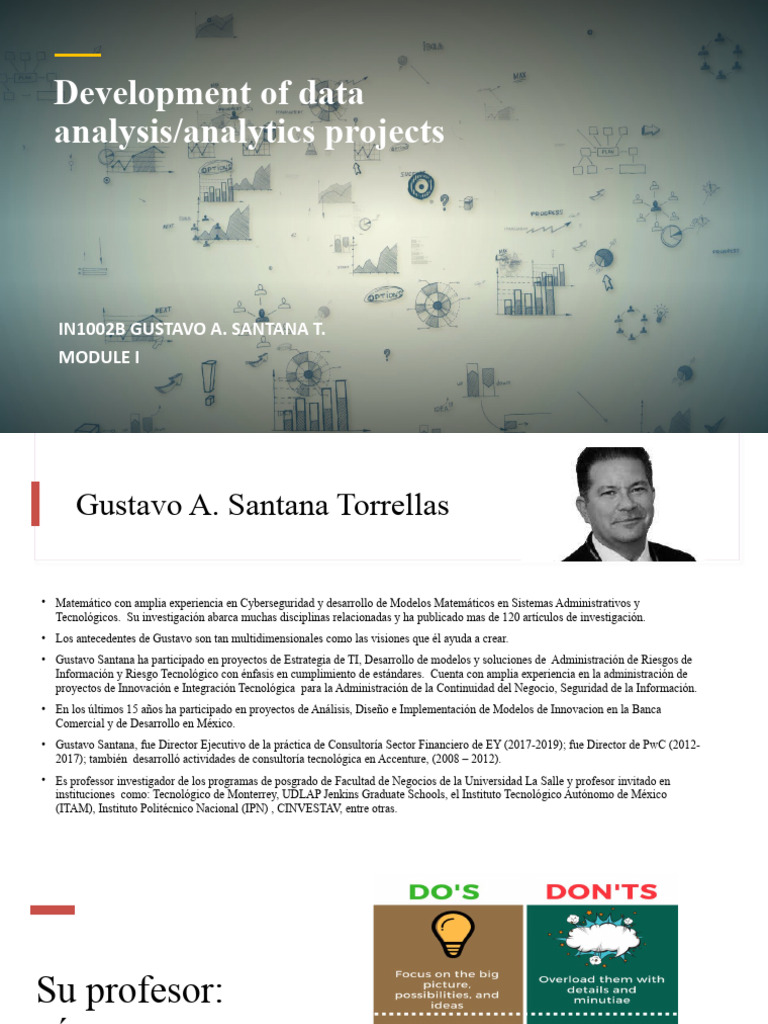 Development of Data Analysis Projects IN2001B 501 Session Week 1-3 Final | PDF | Business