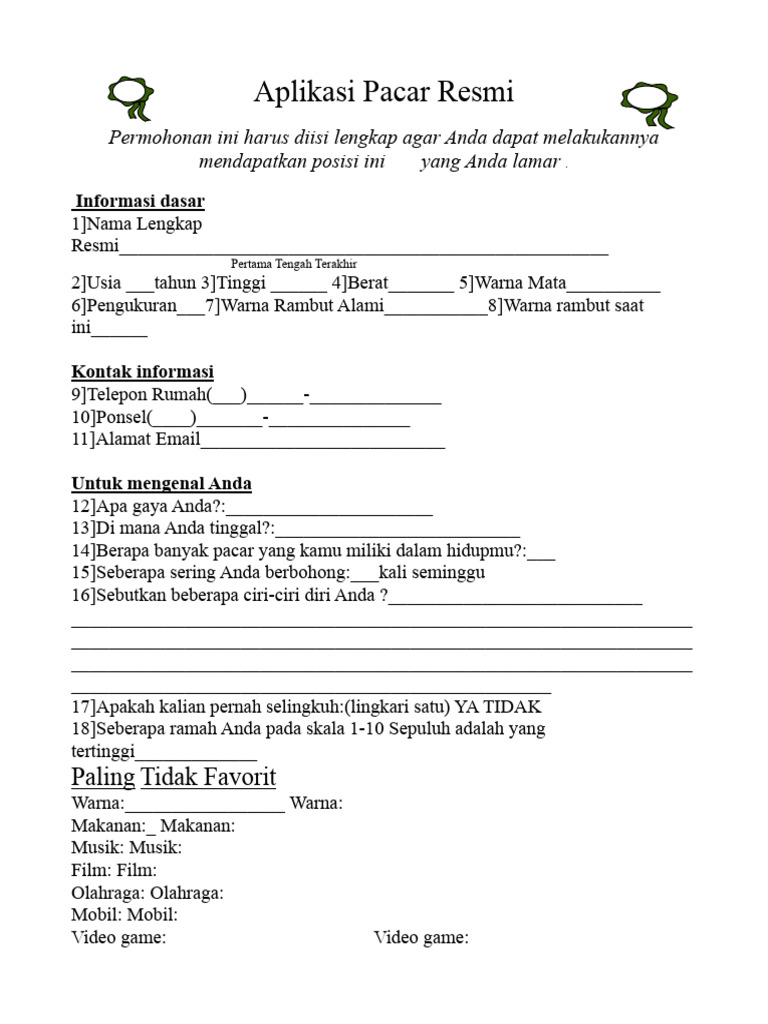 Aplikasi Pacar Remaja Resmi | PDF | Pengembangan Diri