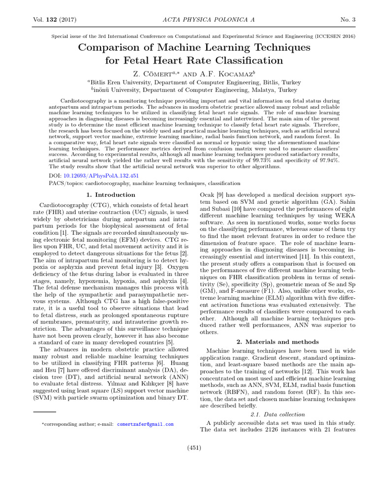 Comparison of Machine Learning Tech | PDF | Machine Learning | Support Vector Machine