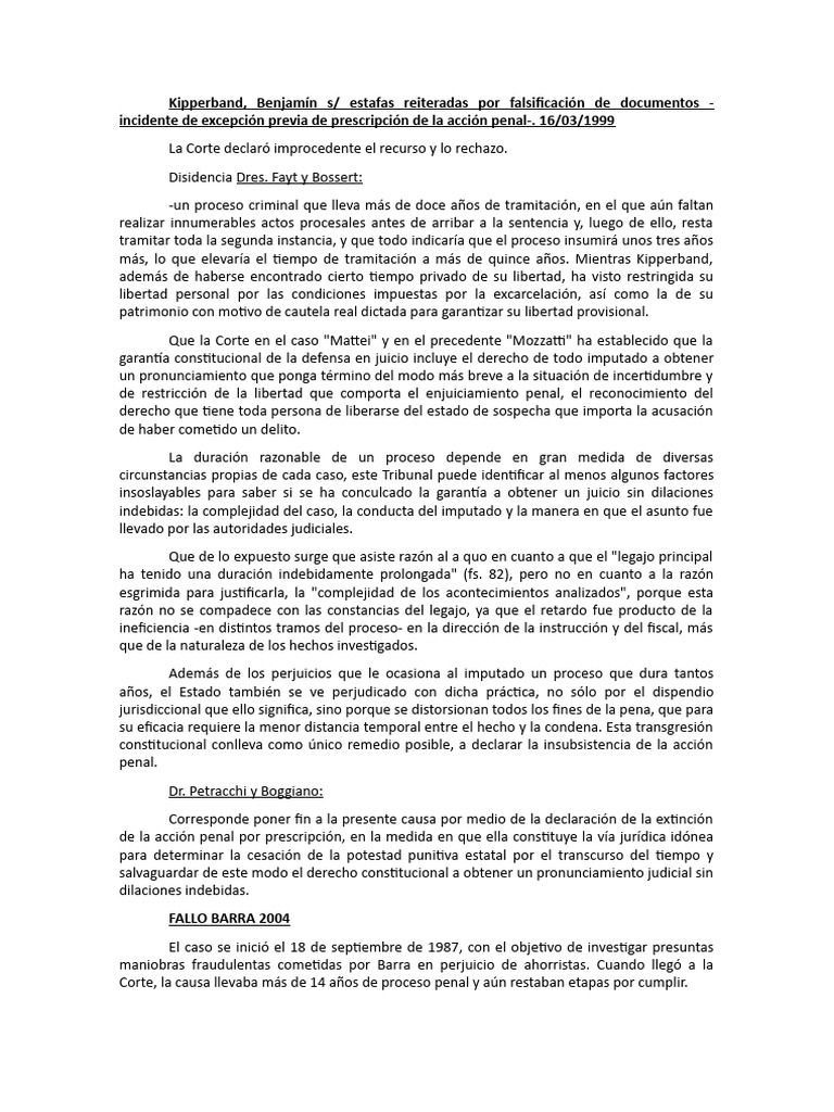 Kipper Band | PDF | Sentencia (ley) | Fiscal