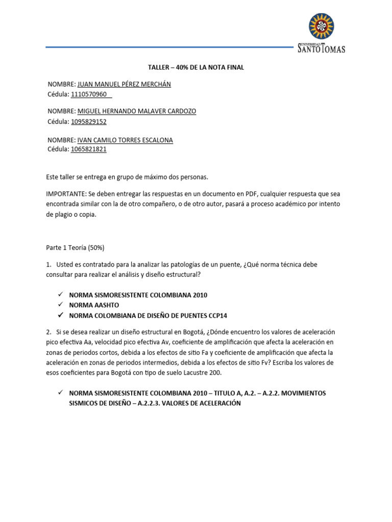 Taller Conceptualización Estr. | PDF