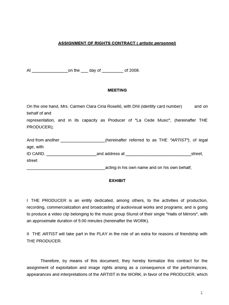 Transfer of Rights Video Clip | PDF